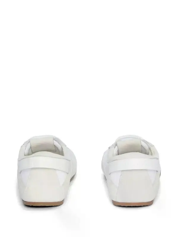 MSGM Logo-detail Lace-up Sneakers - White
