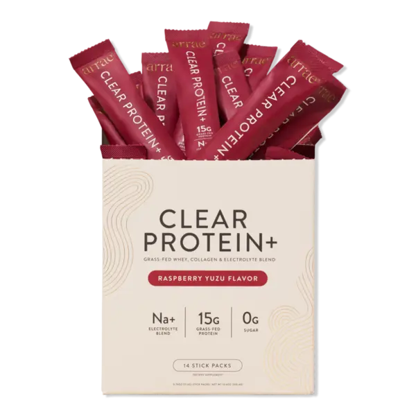 ARRAE Clear Protein+: Protein, Collagen & Electrolyte Drink Mix Raspberry Yuzu - One-color