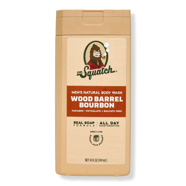 DR. SQUATCH Natural Body Wash Wood Barrel Bourbon