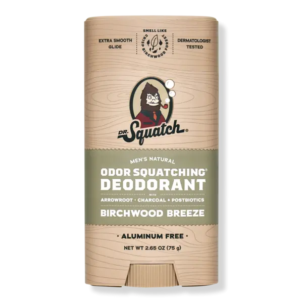 DR. SQUATCH Natural Odor Squatching Deodorant Birchwood Breeze