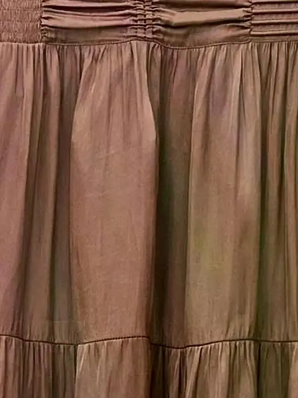 Ba&sh Camyla Tiered Maxi Skirt - Brown