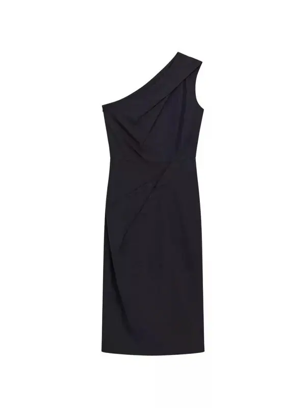 Liviana Conti Draped One-shoulder Midi Dress
