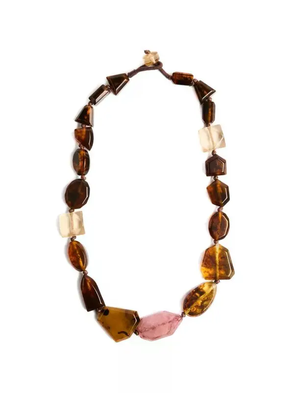 Liviana Conti Beyza Beaded Necklace - Brown