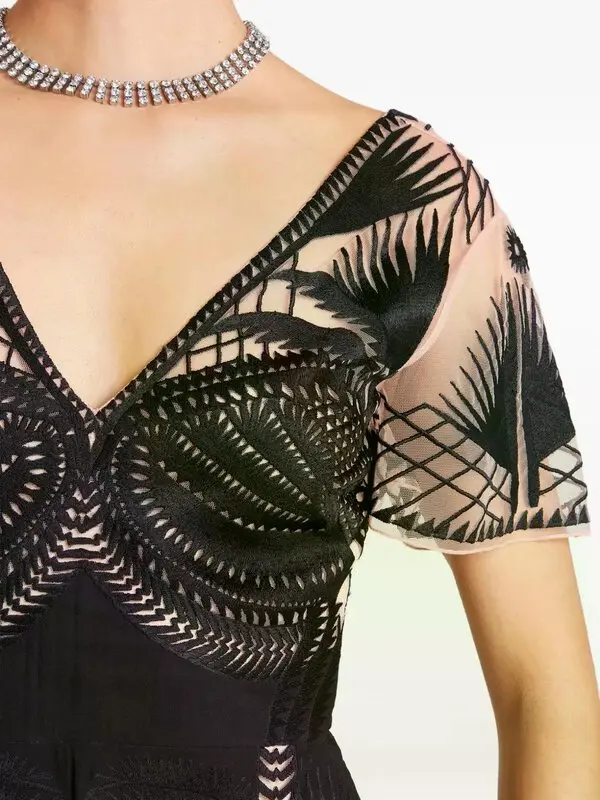 TEMPERLEY LONDON Giselle Embroidered Gown - Black