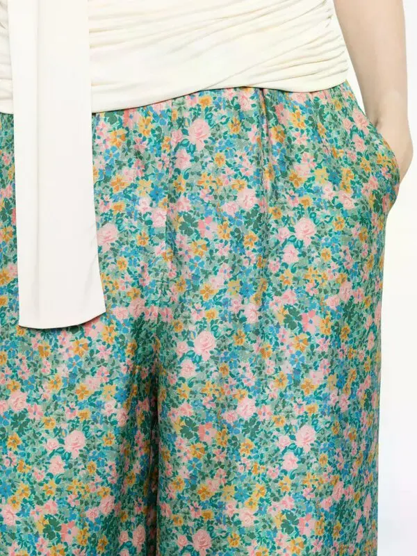 PIERRE-LOUIS MASCIA Floral-printed Palazzo Pants