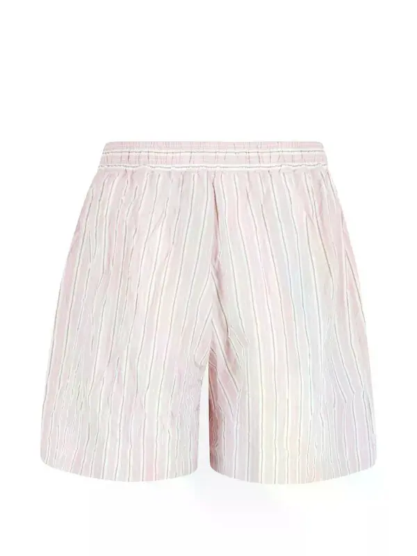 ROBERTO COLLINA Striped Buttoned Shorts