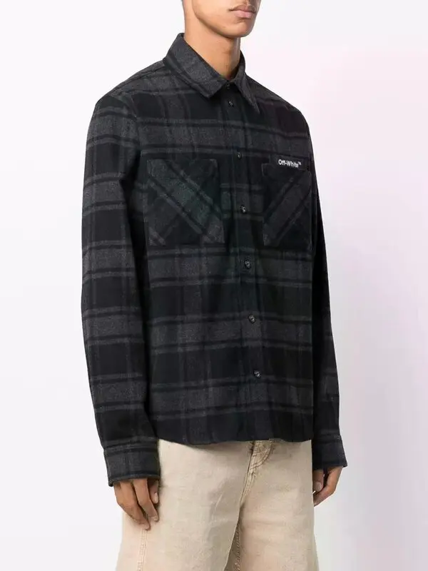 Off-White Outline-arrows Flannel Shirt