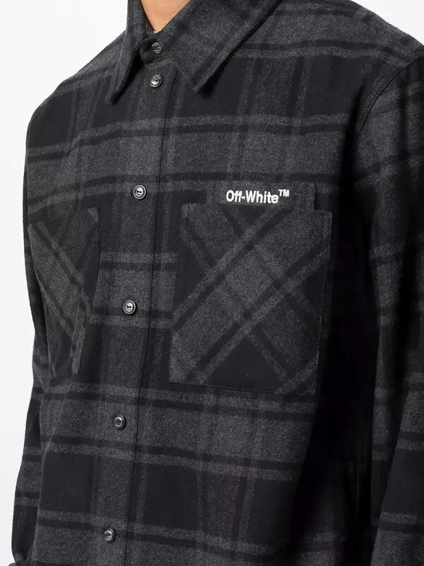 Off-White Outline-arrows Flannel Shirt