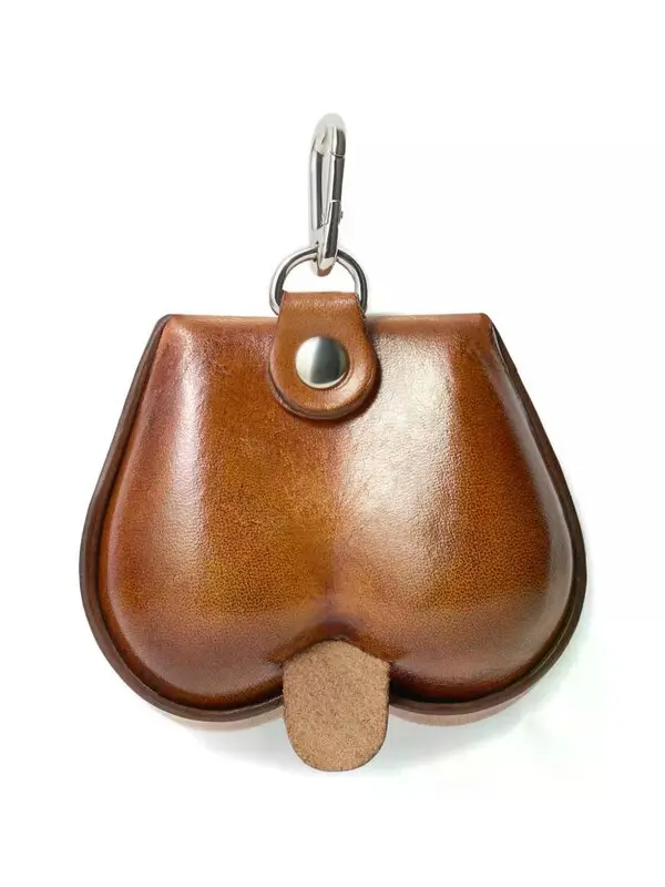 LEMAIRE Carlos Leather Keyring - Brown
