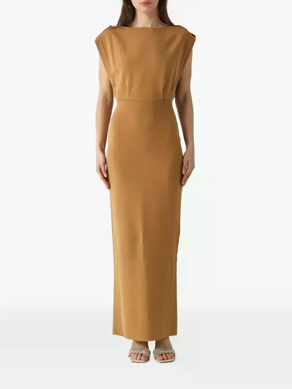 Elisabetta Franchi Red Carpet Milano Stitch Knit Maxi Dress