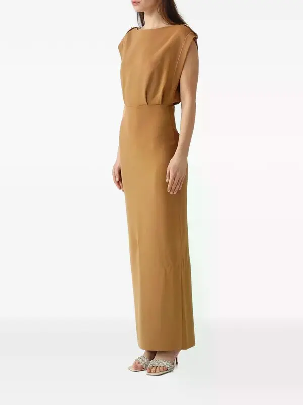 Elisabetta Franchi Red Carpet Milano Stitch Knit Maxi Dress