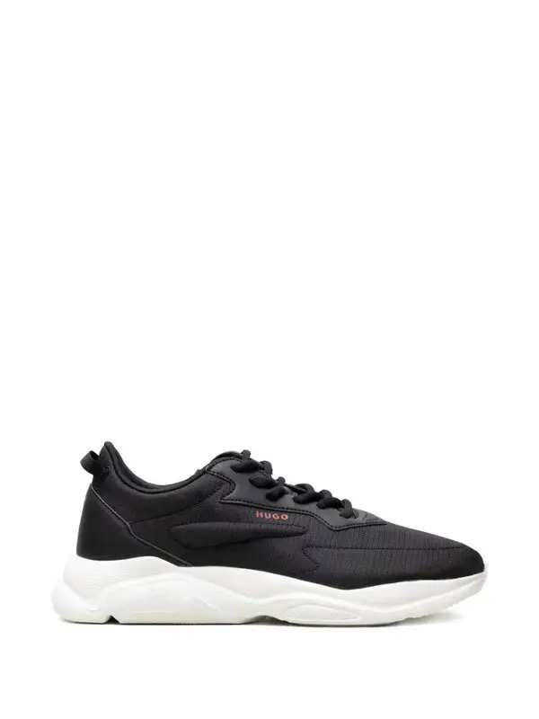 Hugo Lace-up Fastening Sneakers With Logo Print Pull-tab