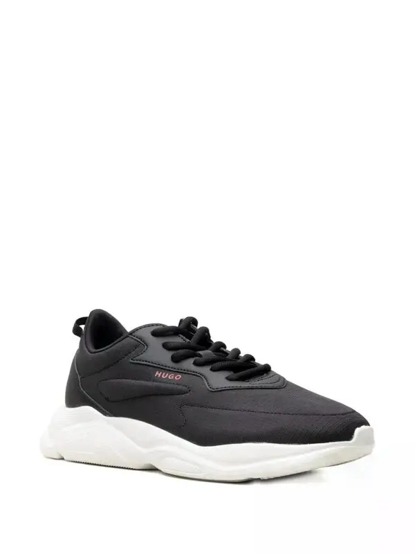 Hugo Lace-up Fastening Sneakers With Logo Print Pull-tab