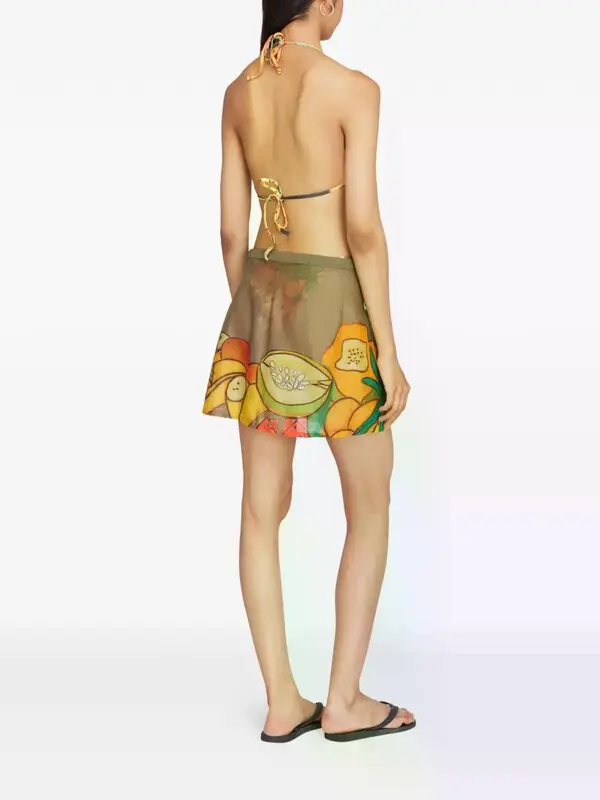 DONDE ESTEBAN Fruit Print Pareo - Green