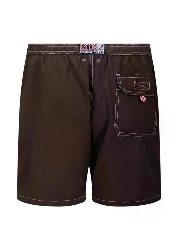 MC2 SAINT BARTH Pocket Swim Shorts - Brown