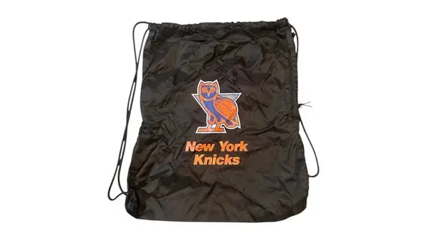 OVO Nba New York Knicks Drawstring Bag - Black