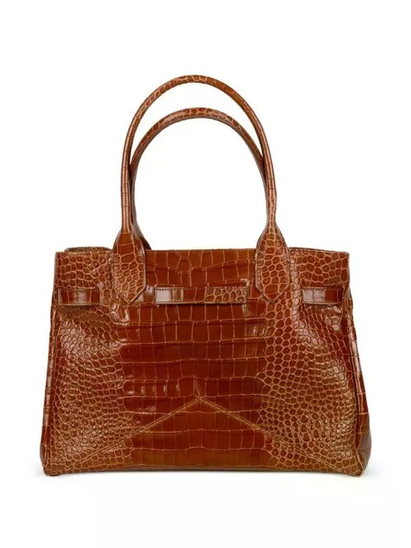 BALLANTYNE Kate Buckle Embossed Leather Shoulder Bag