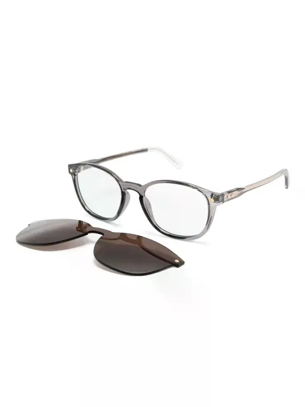 SNOB Radetzky Square-frame Clip-on Glasses