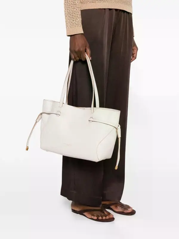 GIANNI CHIARINI Violette Magnetic-fastening Tote Bag - Neutrals