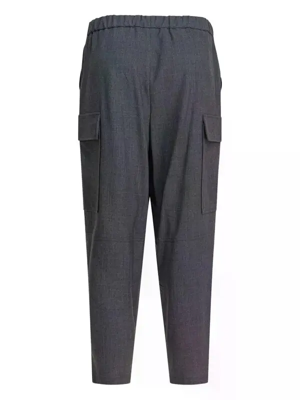 SEMPER Elastic-waist Cargo Trousers - Grey
