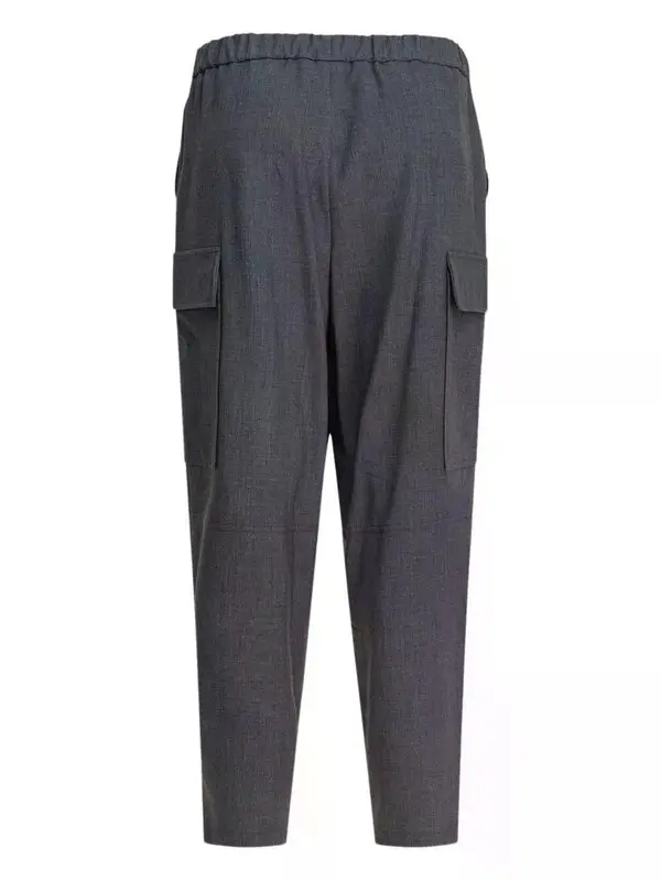 SEMPER Elastic-waist Cargo Trousers - Grey
