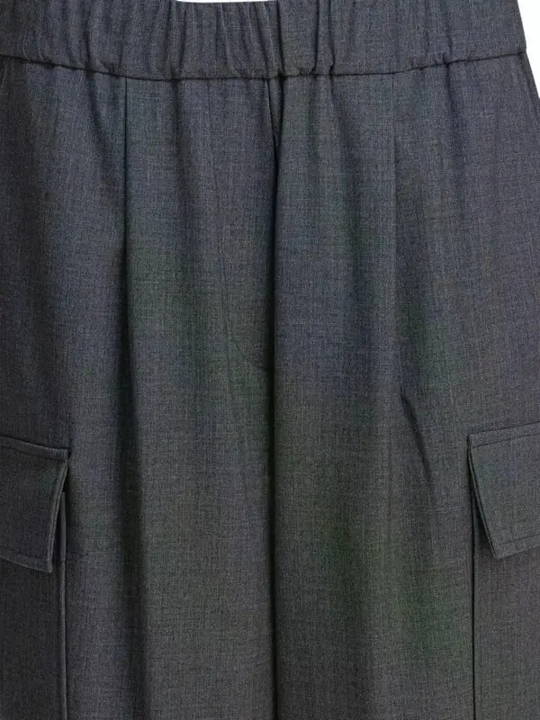 SEMPER Elastic-waist Cargo Trousers - Grey