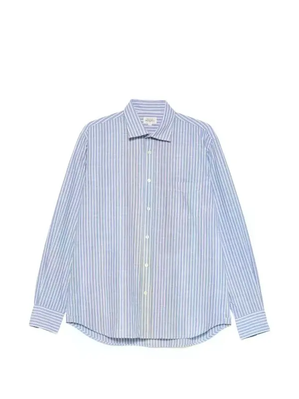 Hartford Paul Striped Shirt - Blue