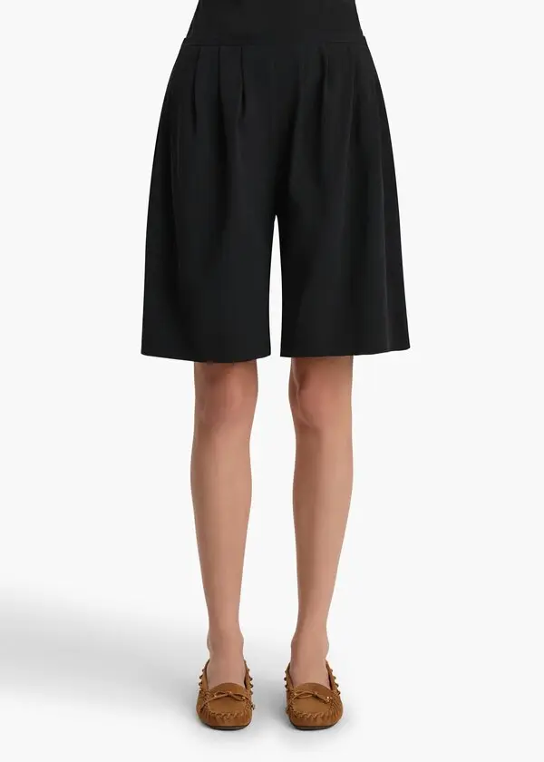 Khaite Poppy Knee-length Short - Black