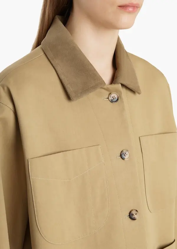 Khaite Wyatt Chore Jacket - Wheat
