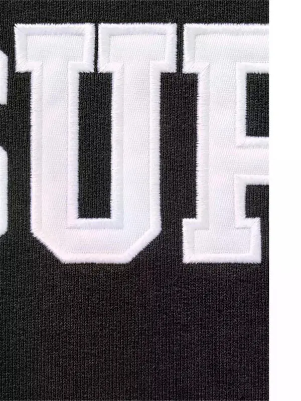Supreme Flag-detail Half-zip Sweatshirt - Black