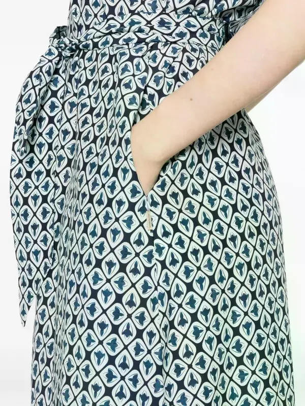 Woolrich Tie-waist Midi Shirt Dress - Blue