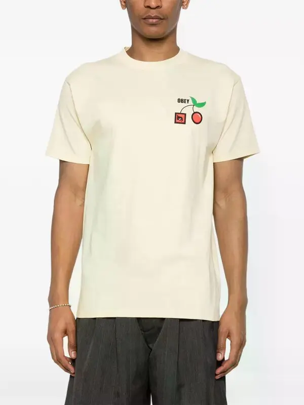 Obey Graphic T-shirt - Neutrals