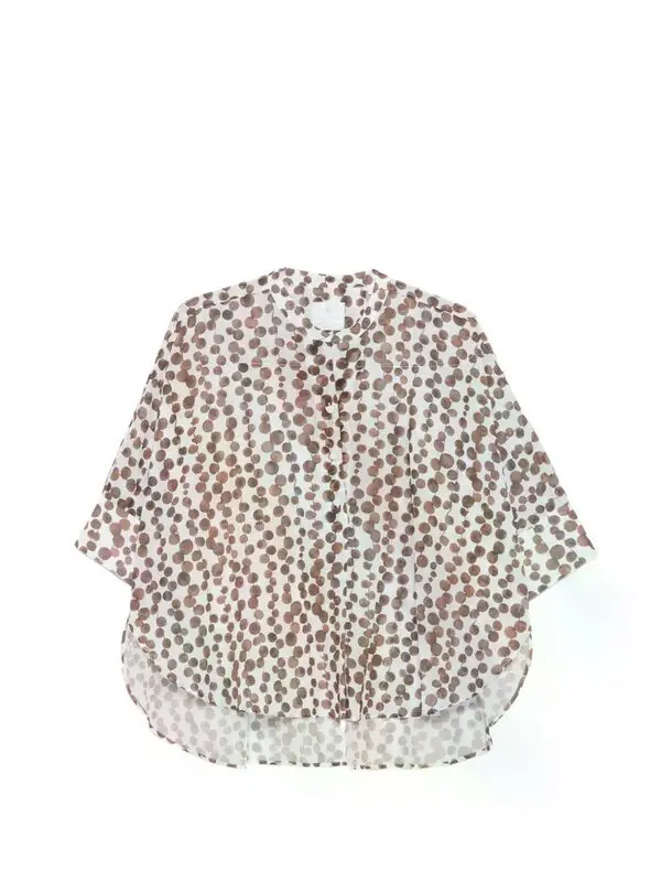 TRAME AUREE Polka Dot Print Blouse