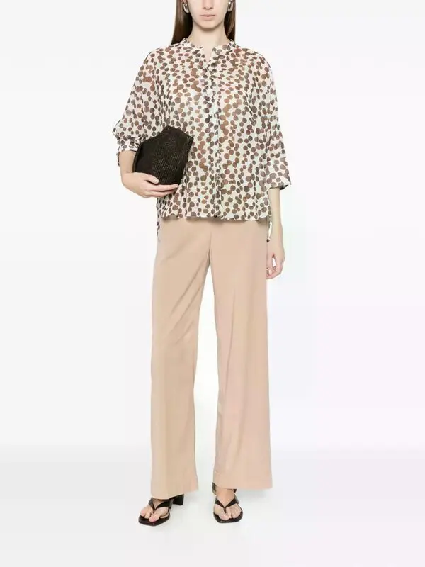 TRAME AUREE Polka Dot Print Blouse