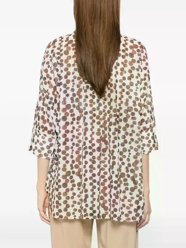 TRAME AUREE Polka Dot Print Blouse