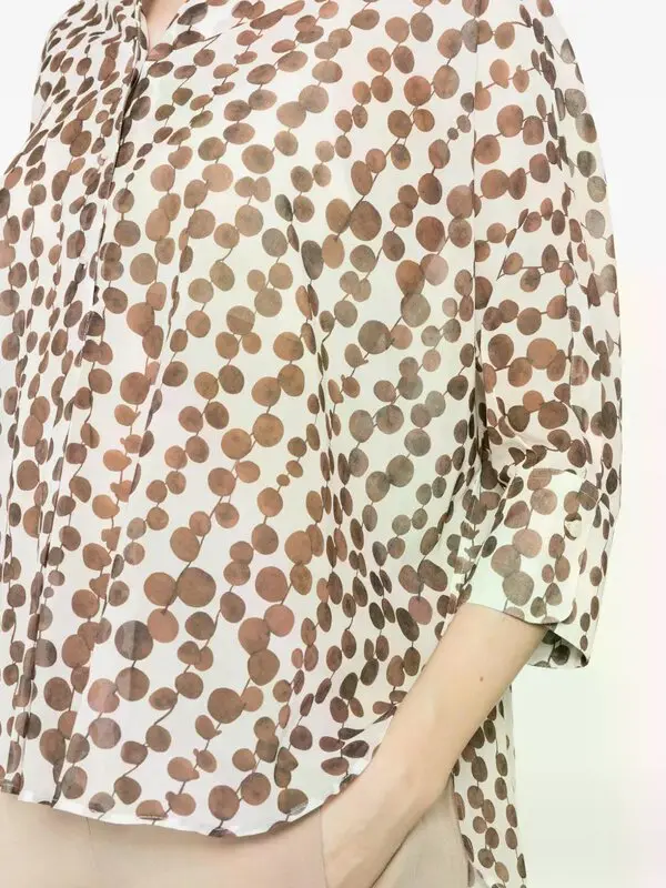 TRAME AUREE Polka Dot Print Blouse