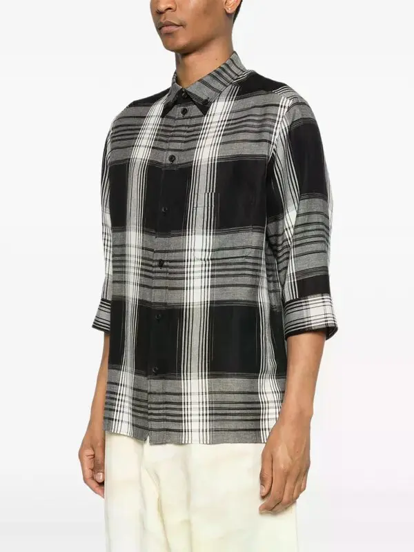 Yohji Yamamoto Plaid Button Shirt