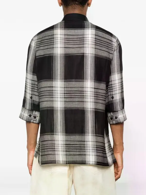 Yohji Yamamoto Plaid Button Shirt