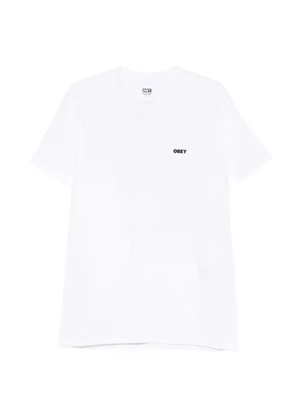 Obey Crewneck Logo T-shirt - White