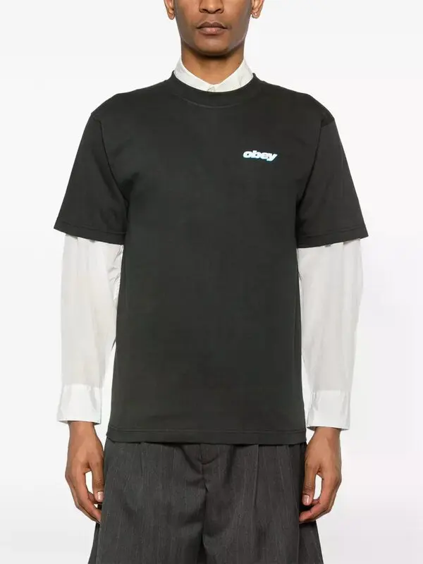 Obey Crewneck T-shirt - Grey