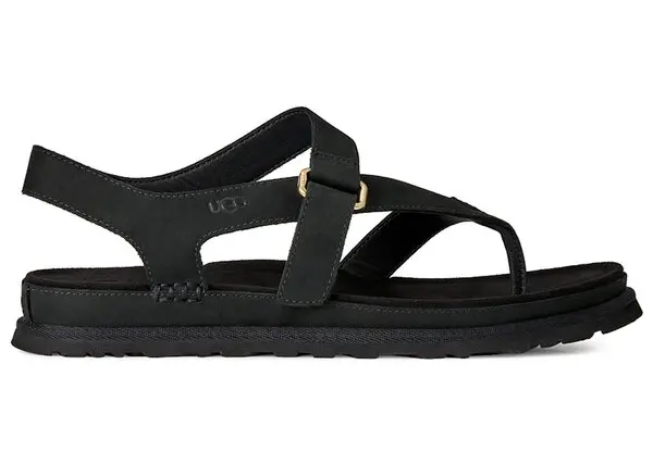 UGG Goldengaze Toe Post Sandal - Black