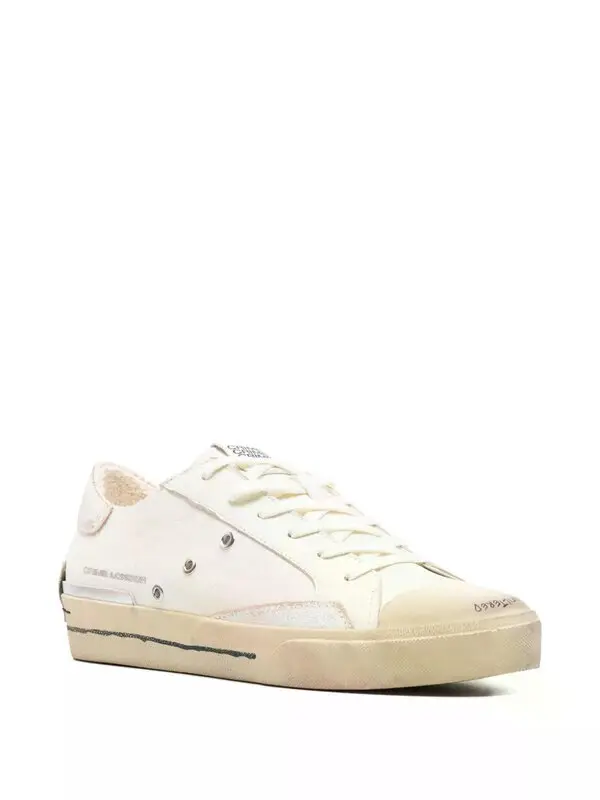 CRIME LONDON Recut Low Sneakers - White