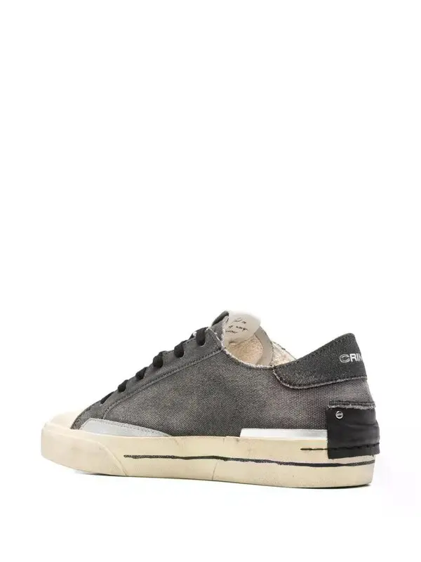 CRIME LONDON Recut Leather Sneakers - Grey