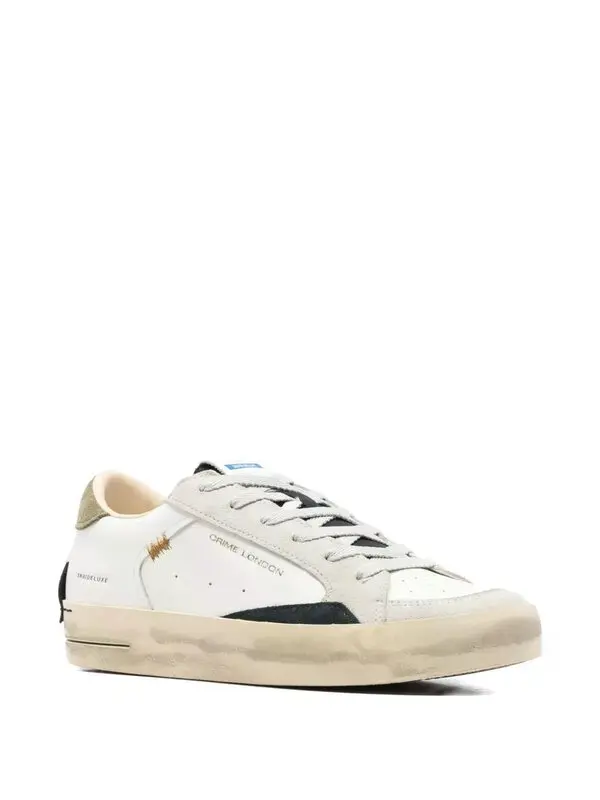 CRIME LONDON Sk8 Deluxe Leather Sneakers