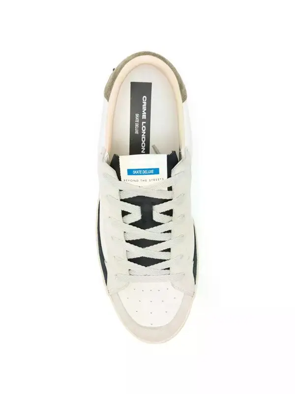 CRIME LONDON Sk8 Deluxe Leather Sneakers