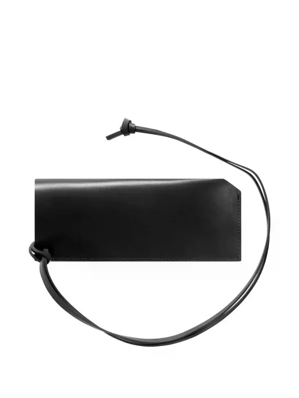 Auralee Leather Sunglasses Case - Black