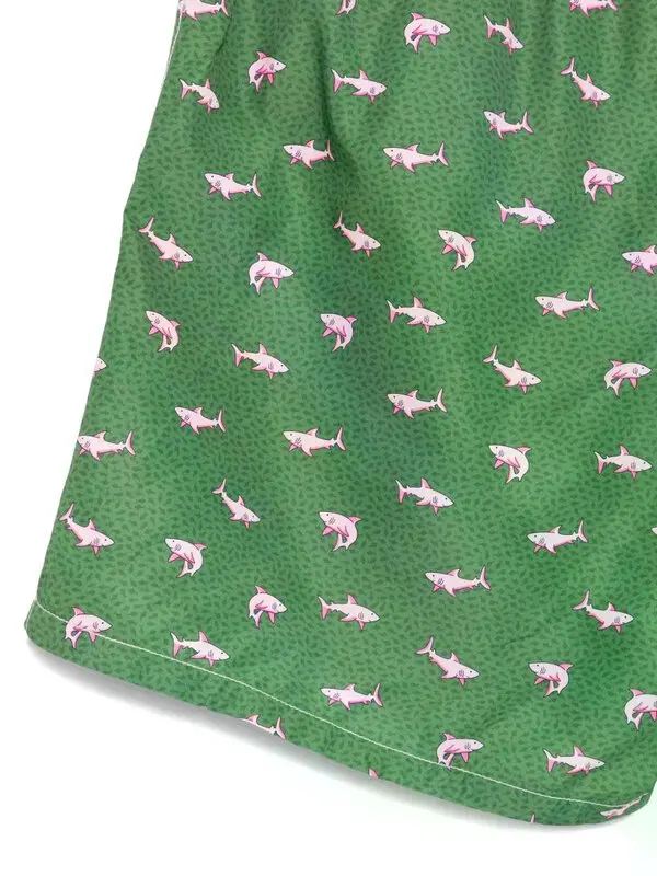 MC2 SAINT BARTH Shark Print Swim Shorts