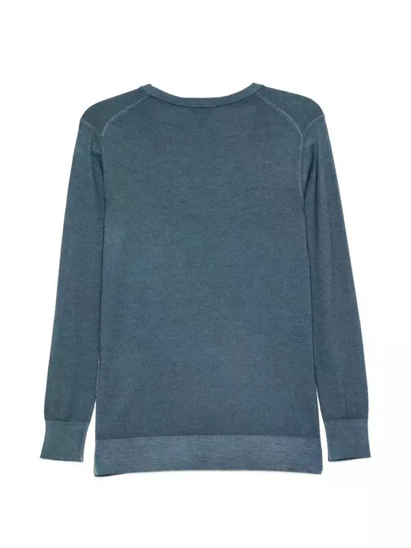 Malo V-neck Cashmere Sweater - Blue