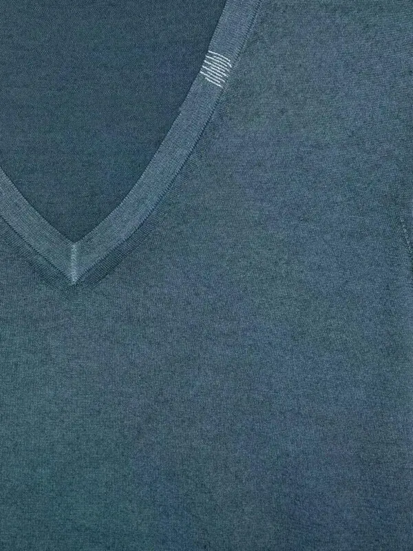 Malo V-neck Cashmere Sweater - Blue