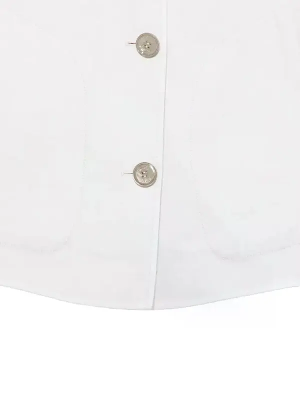 MOORER Buttoned Wool Jacket - White